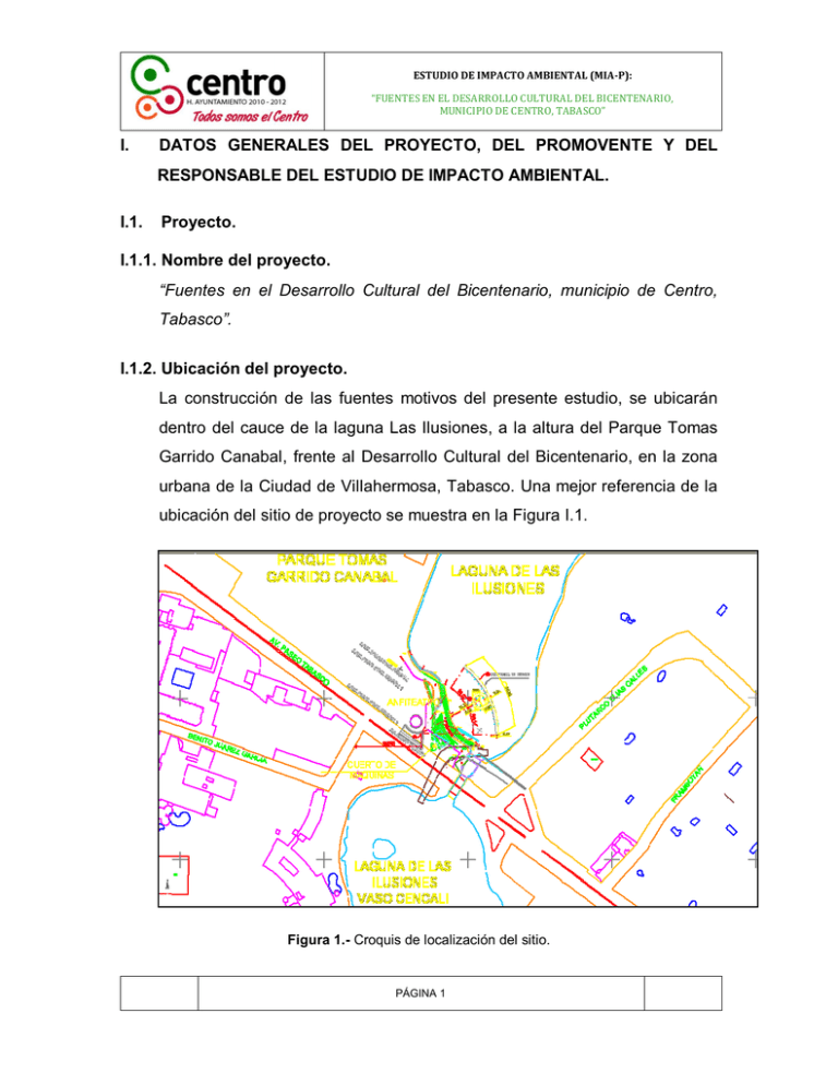 I. DATOS GENERALES DEL PROYECTO, DEL - sinat