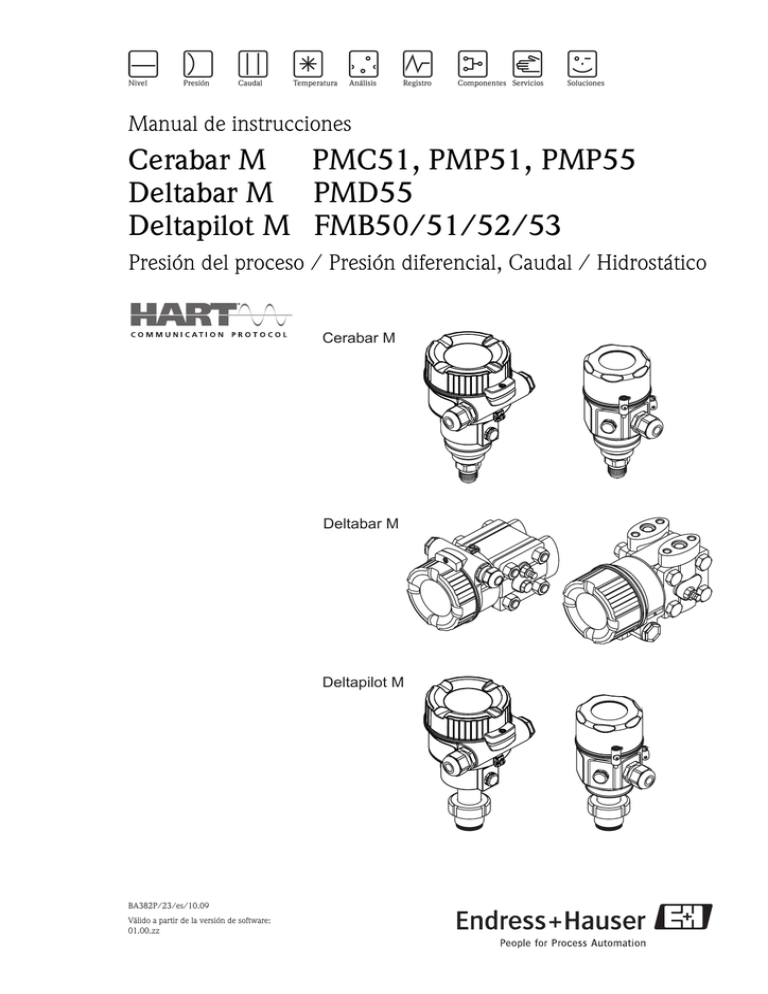 Cerabar M PMC51, PMP51, PMP55 / Deltabar M PMD55 / Deltapilot