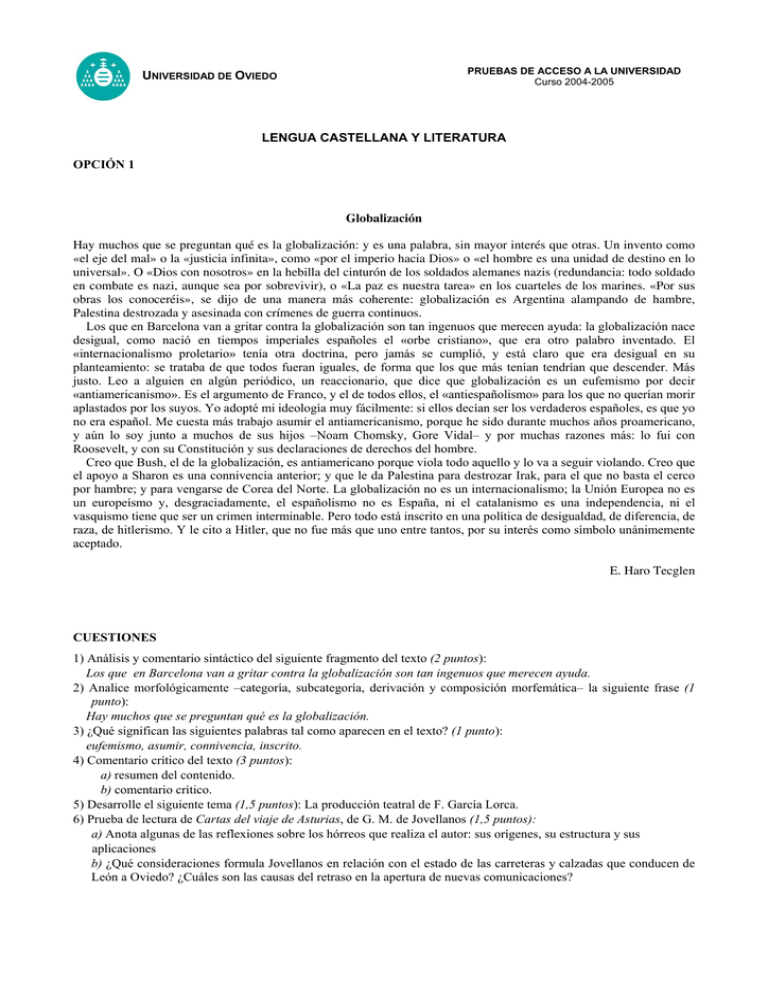 lengua castellana y literatura