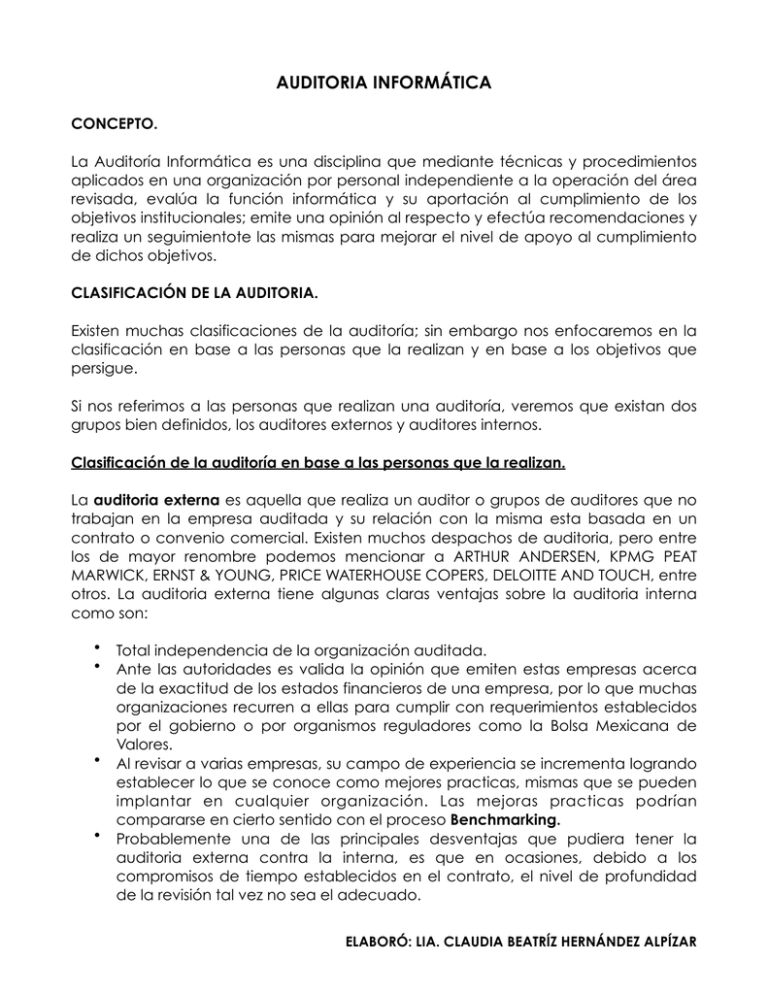 auditoria informática