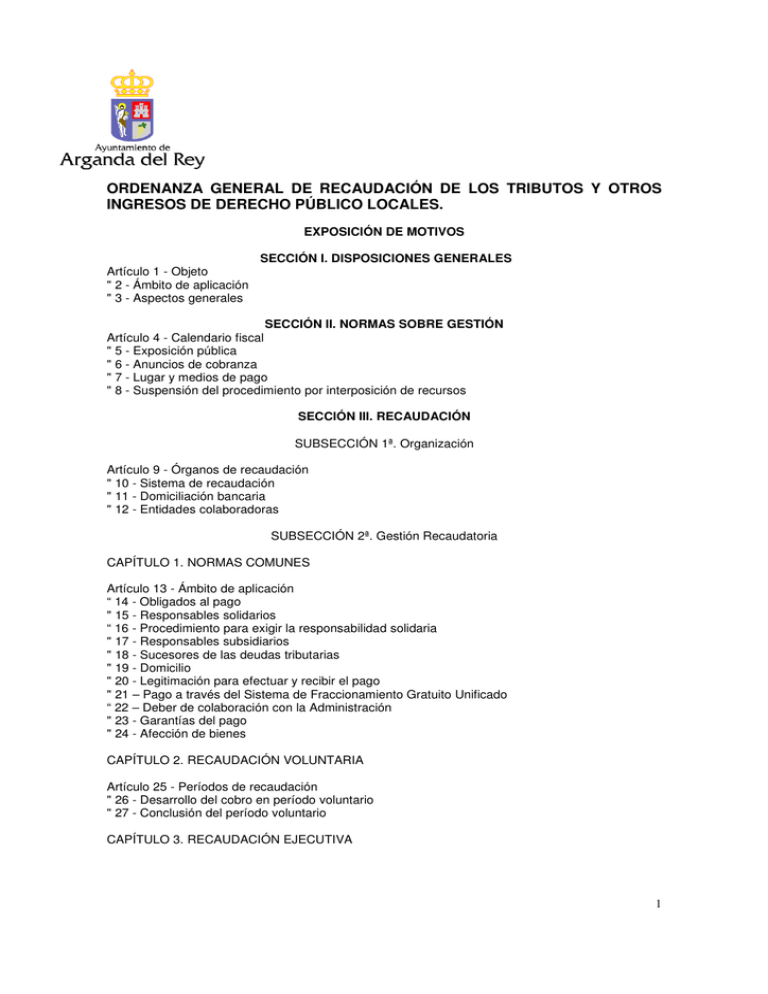 Ordenanza General de Recaudación