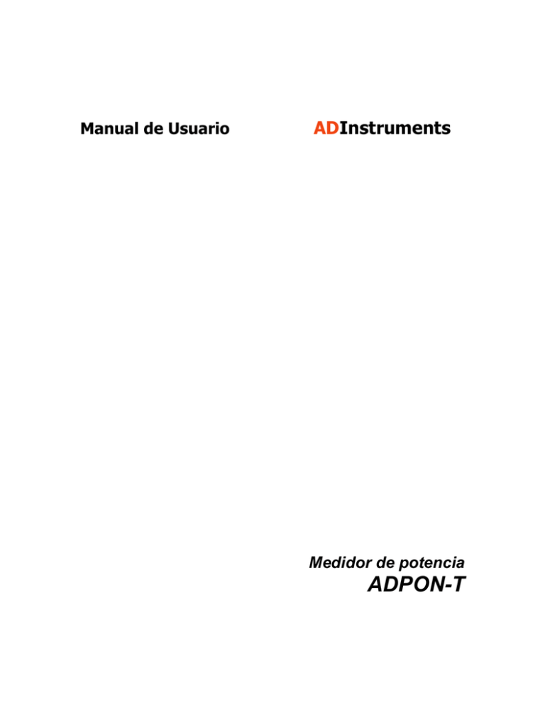 adpon-t - AD INSTRUMENTS