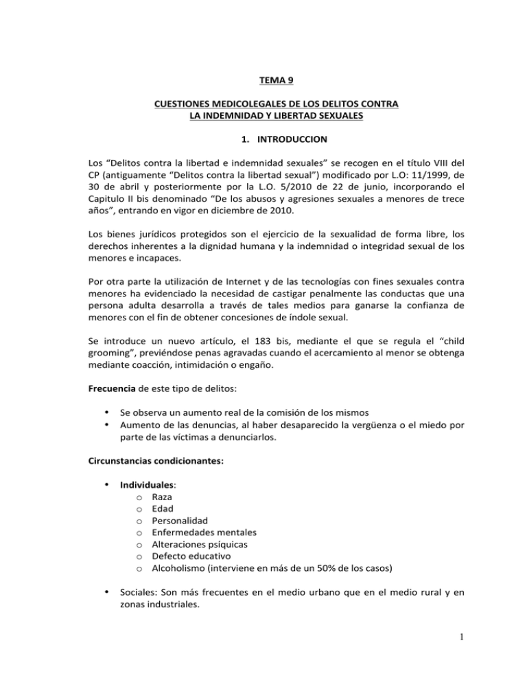 1 tema 9 cuestiones medicolegales de los delitos