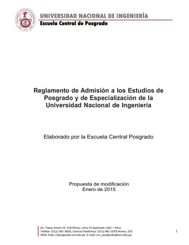 UNIVERSIDAD NACIONAL DE INGENIERÍA