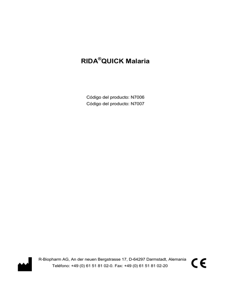 RIDA QUICK Malaria - R