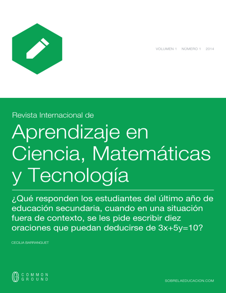 Aprendizaje en Ciencia, Matemáticas y Tecnología
