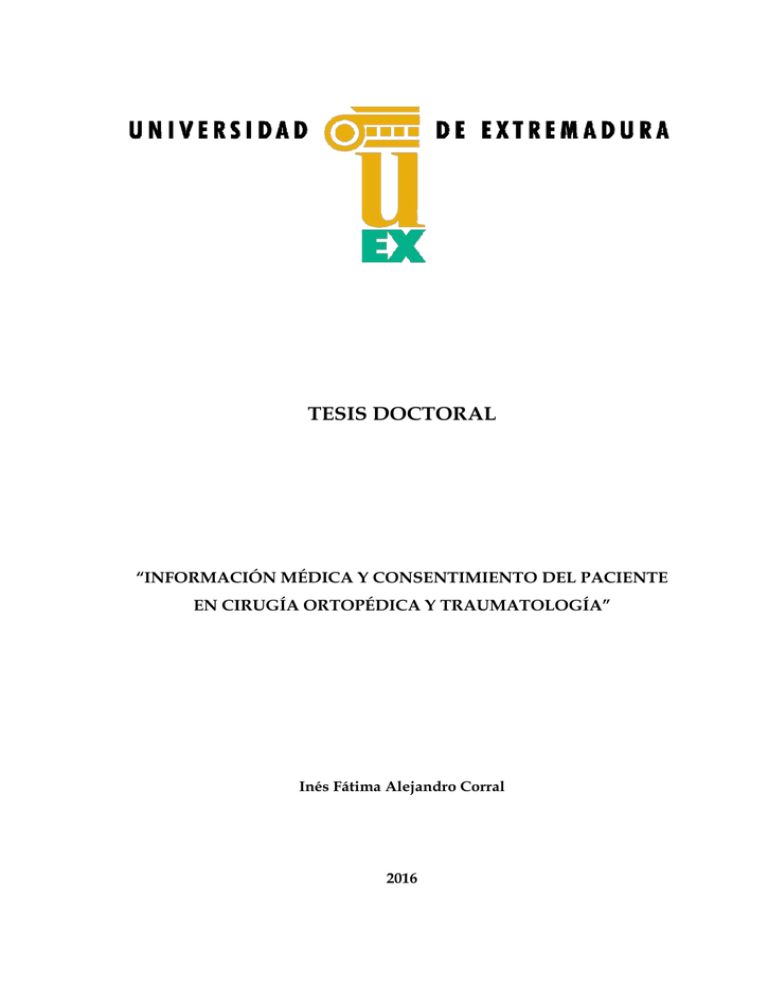 Información médica y consentimiento del paciente en