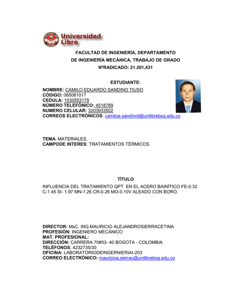 facultad de ingeniería, departamento de