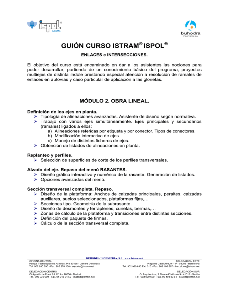 GUION CURSO ISPOL / ISTRAM
