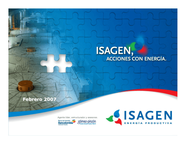 Presentación ISAGEN S.A. E.S.P.