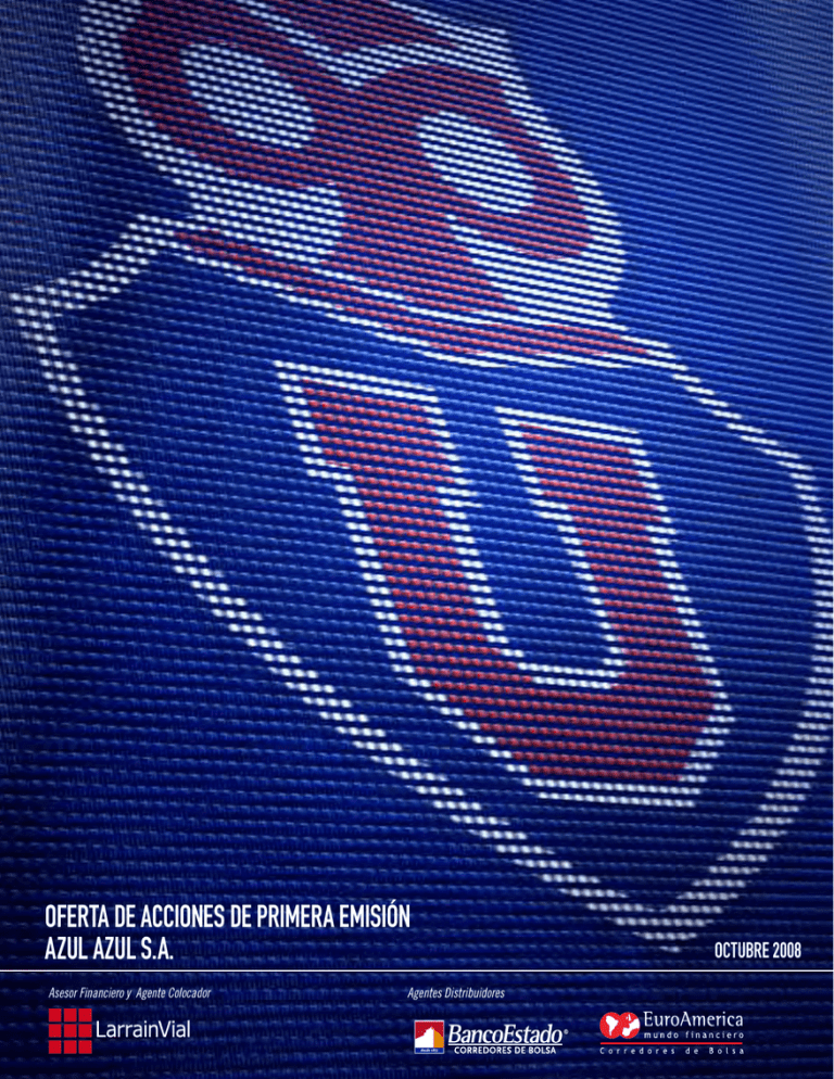 azul azul sa oferta de acciones de primera emisión