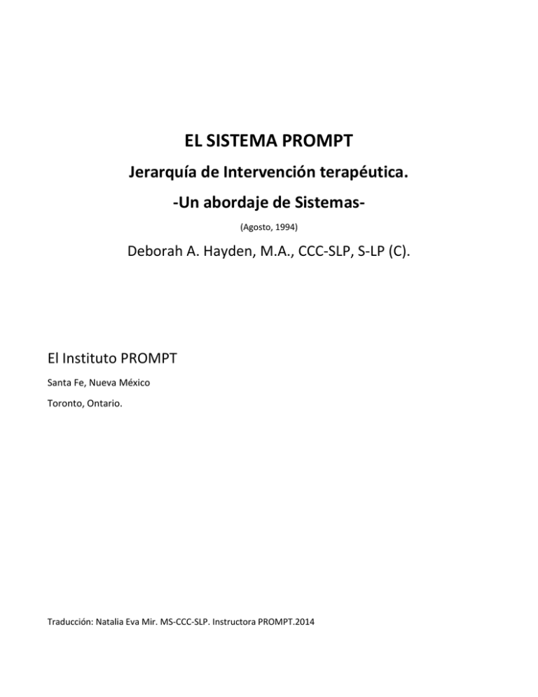 el sistema prompt - The PROMPT Institute