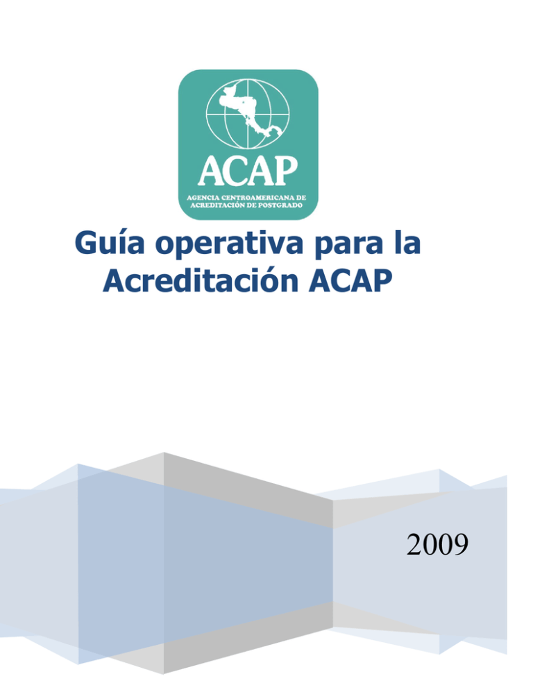 Guía operativa para la Acreditación ACAP