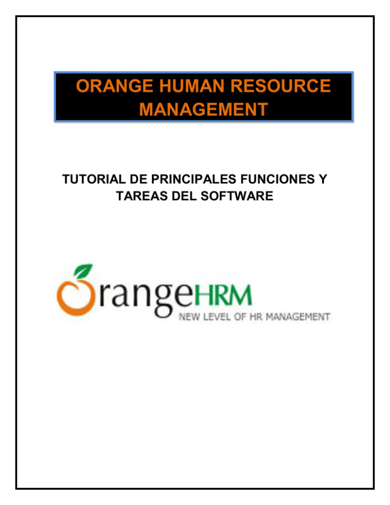ORANGE HUMAN RESOURCE MANAGEMENT