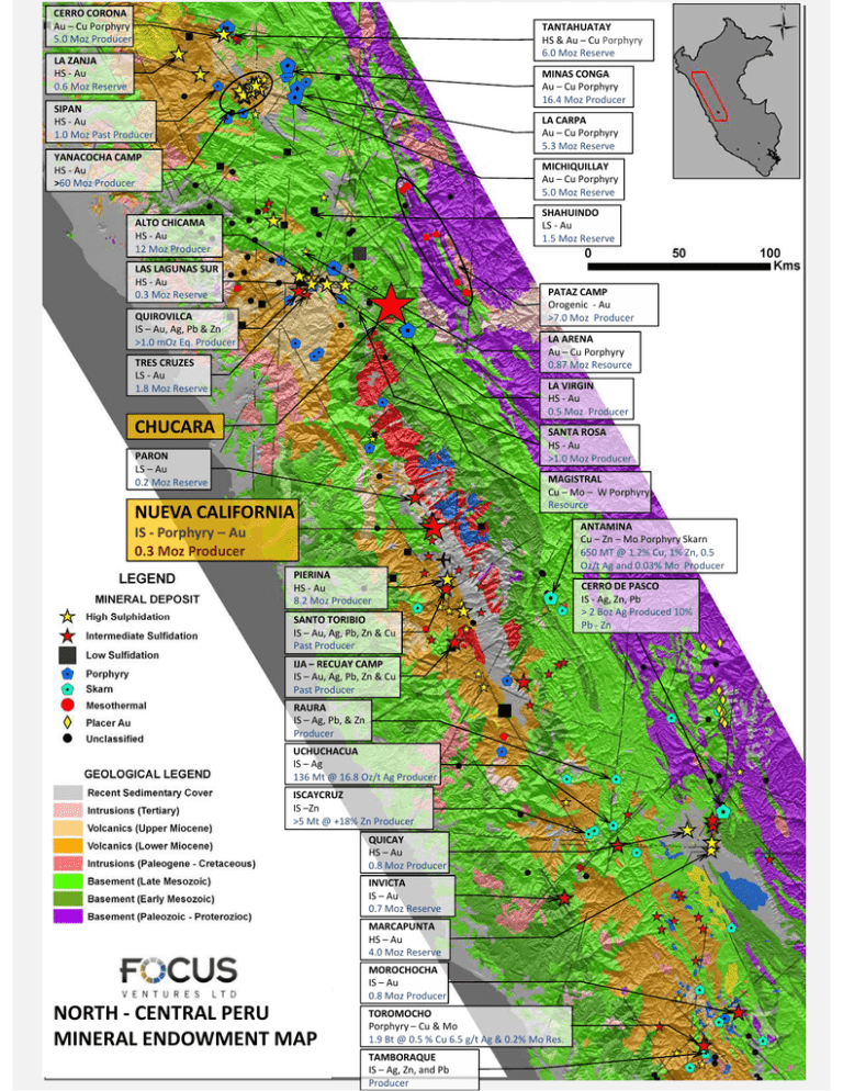 north - central peru mineral endowment map