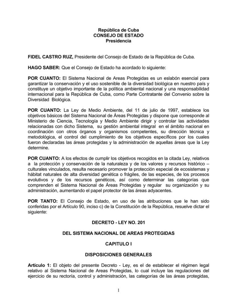Decreto Ley 201