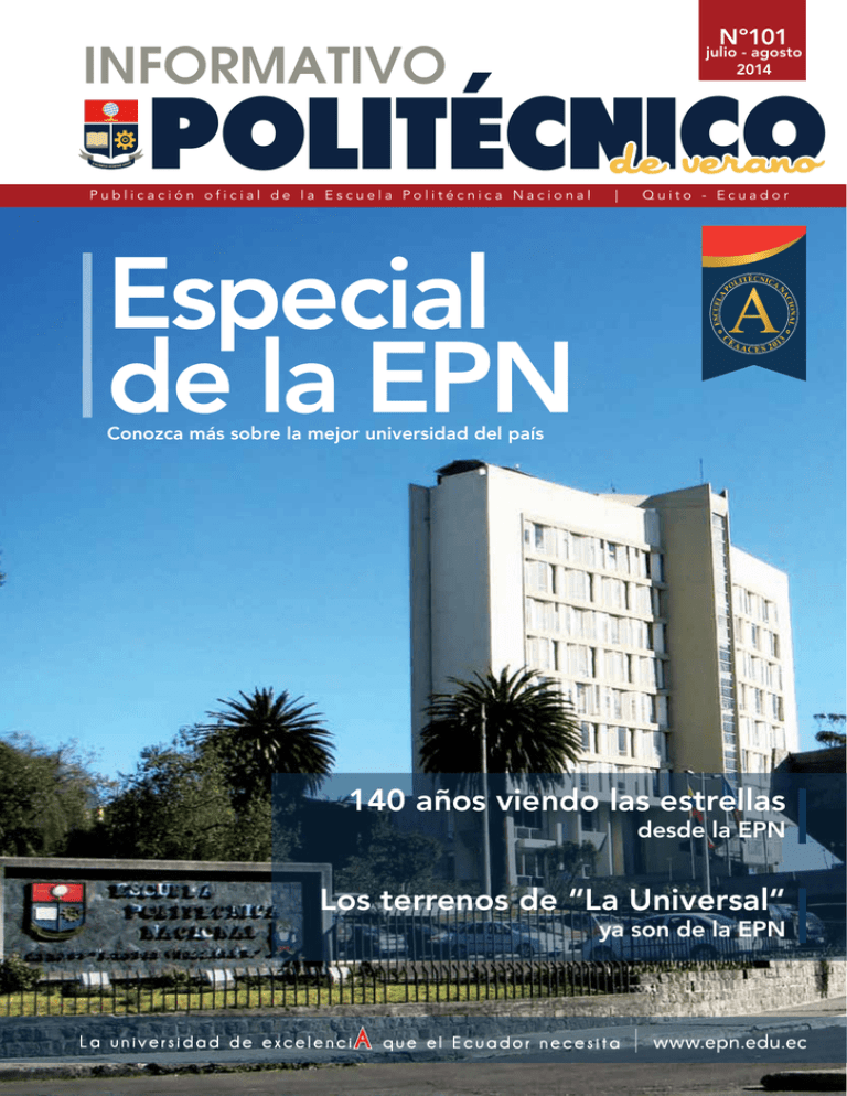 de verano - Escuela Politécnica Nacional