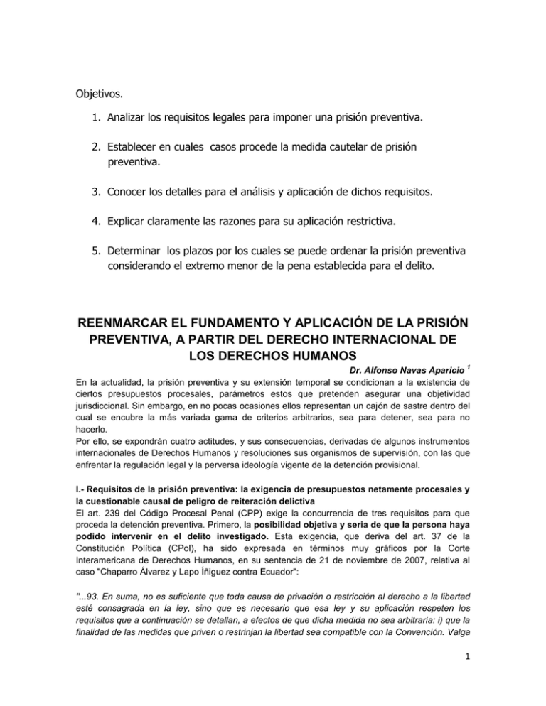 REENMARCAR EL FUNDAMENTO Y APLICACIÓN DE LA PRISIÓN