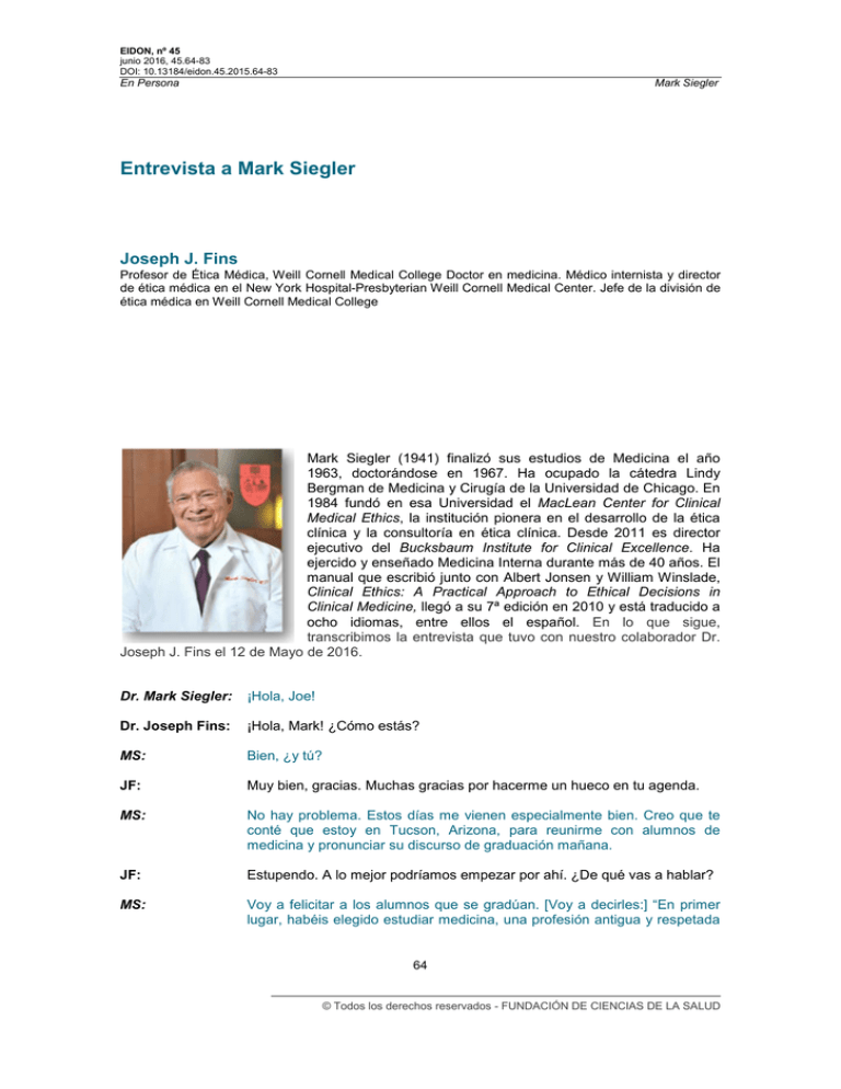 Entrevista a Mark Siegler