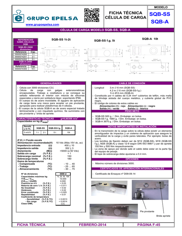 SQB-SS SQB-A - Grupo Epelsa