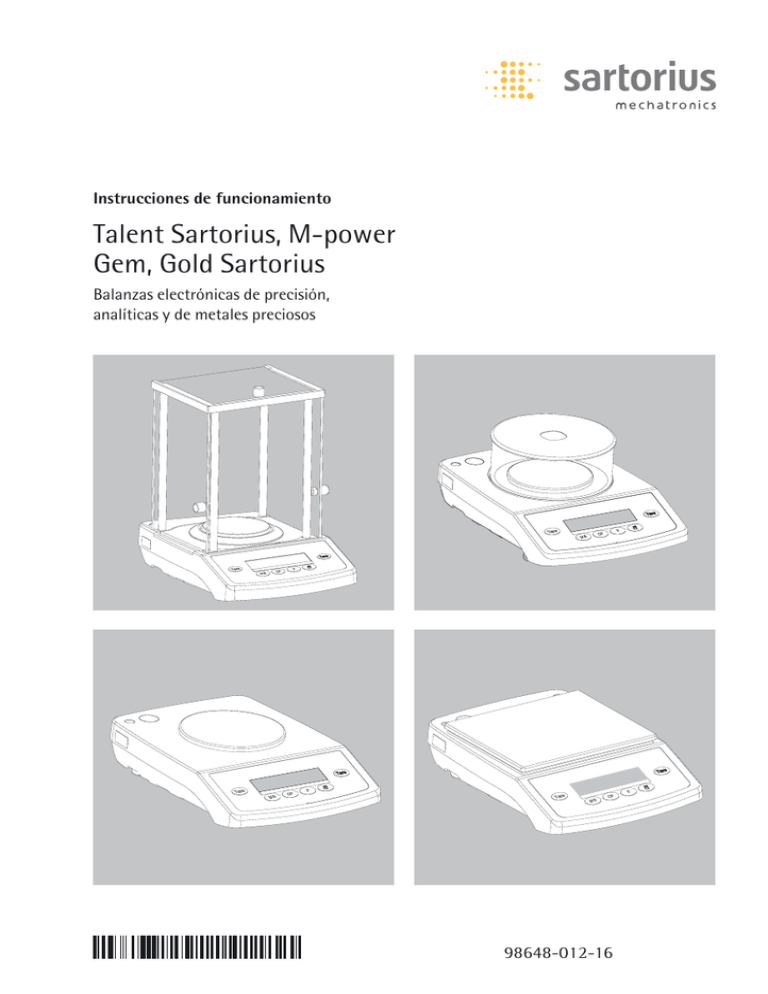 Talent Sartorius, M-power Gem, Gold Sartorius