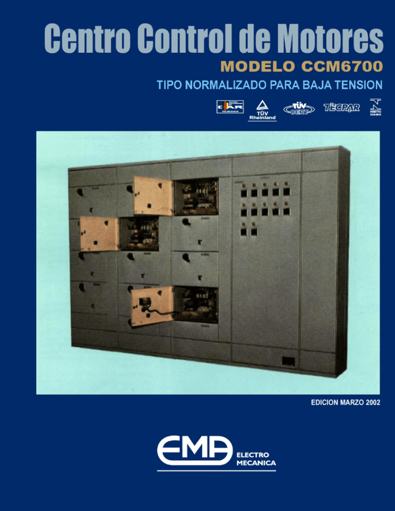 CCM 6700: Centros de Control de Motores - Manual Técnico
