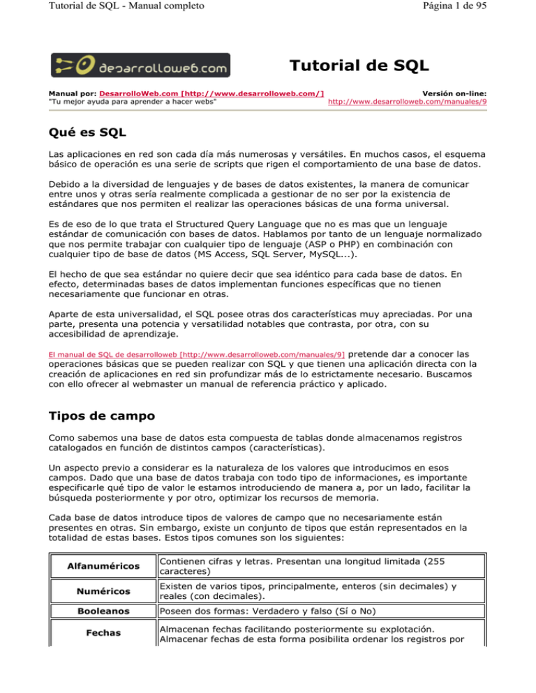 manual completo de SQL