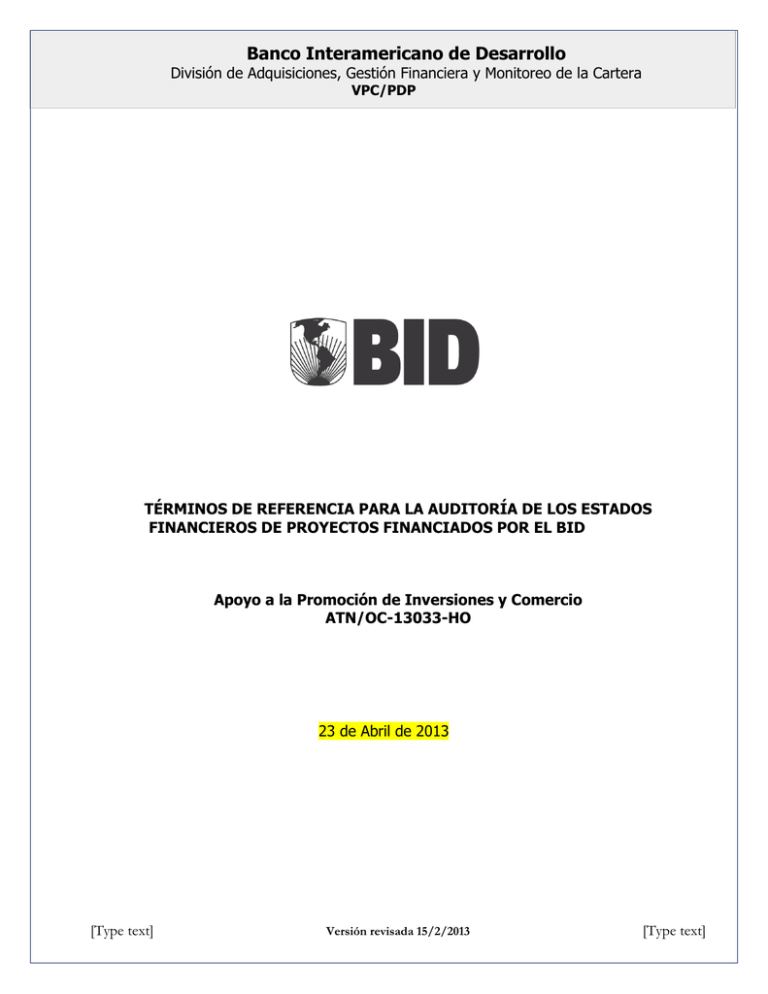 Banco Interamericano de Desarrollo