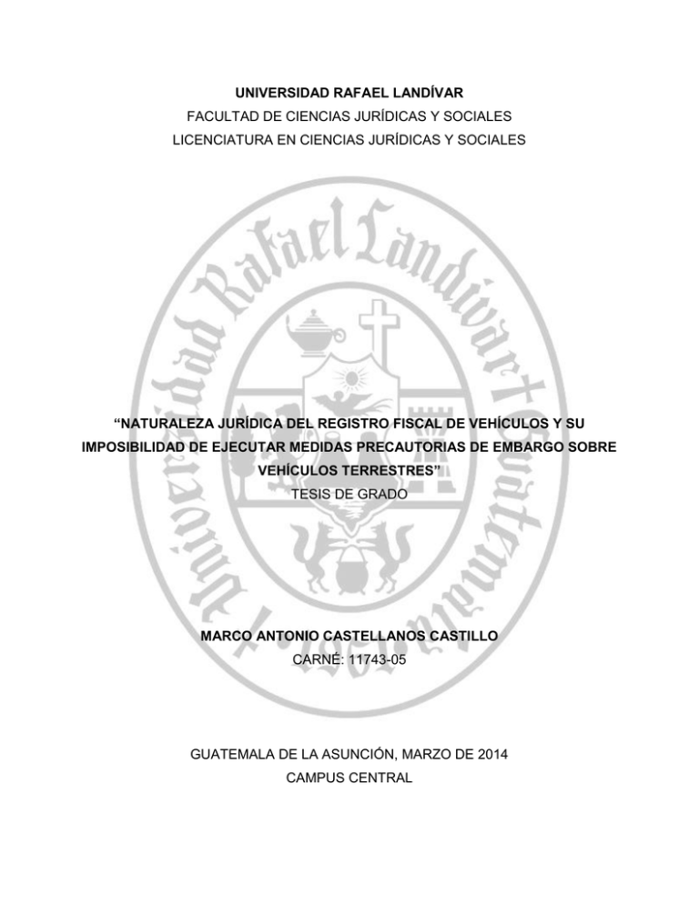 universidad rafael landívar facultad de ciencias jurídicas y sociales