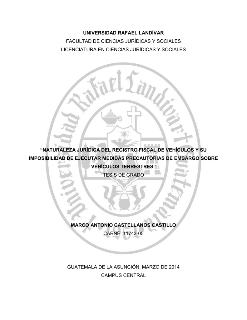 universidad rafael landívar facultad de ciencias jurídicas y sociales