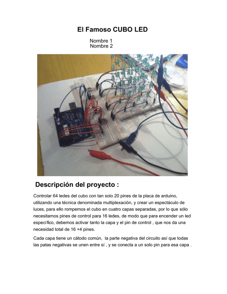 El Famoso CUBO LED Descripción del proyecto