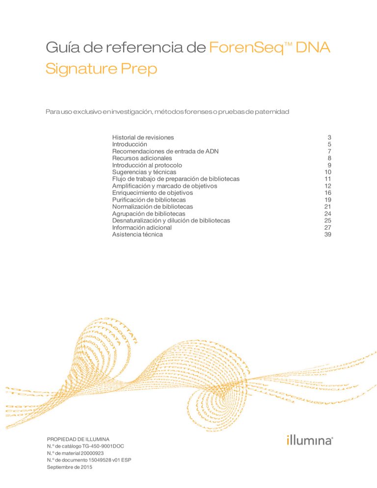 Guía de referencia de ForenSeq DNA Signature - Support