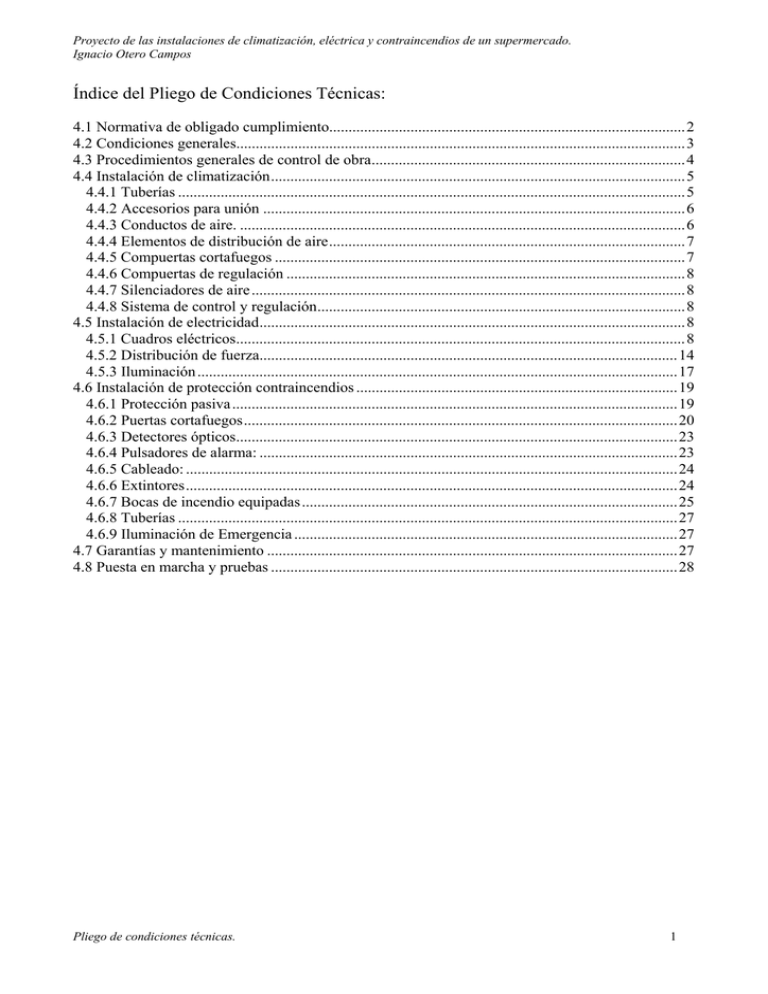 4 PLIEGO DE CONDICIONES