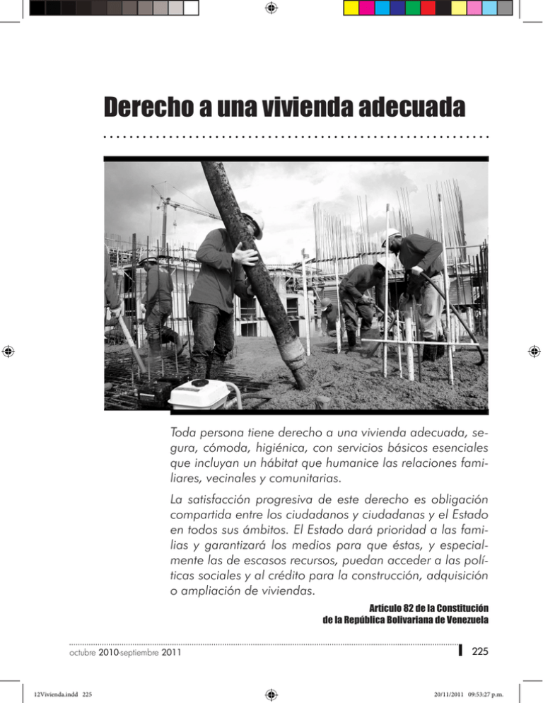 Derecho a una vivienda adecuada