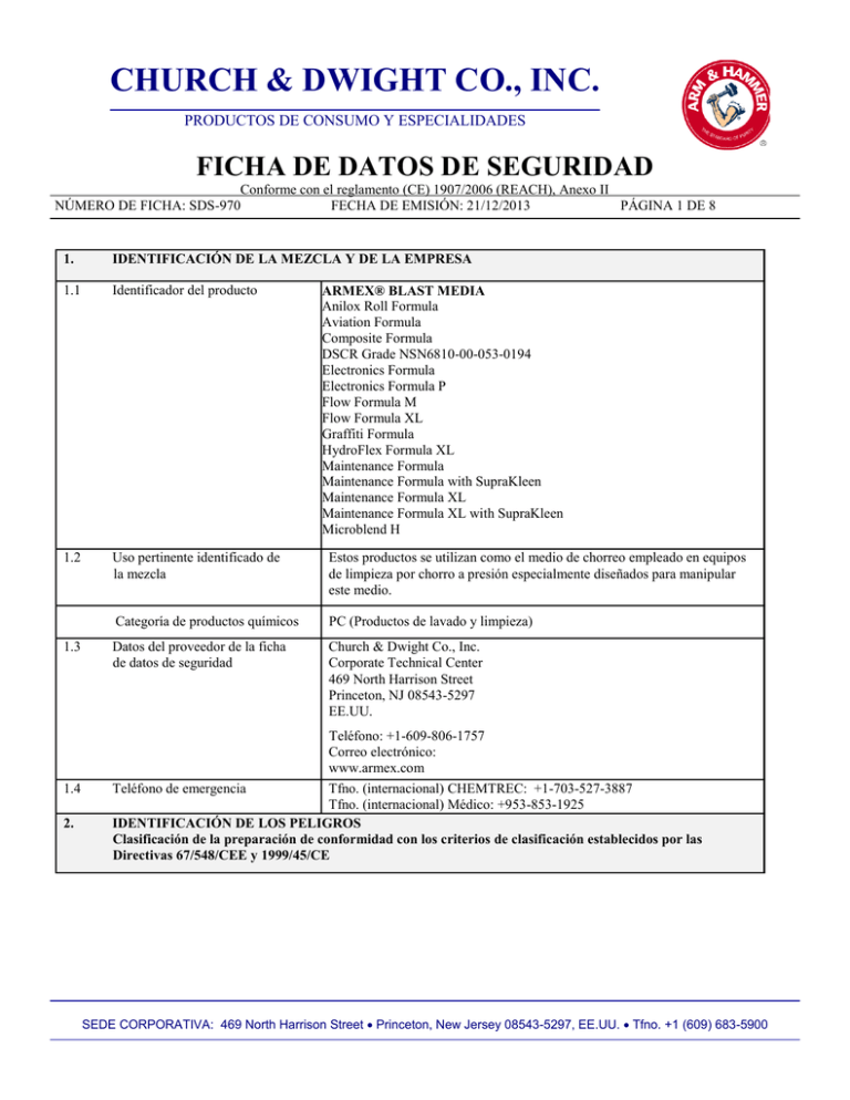 ficha de datos de seguridad