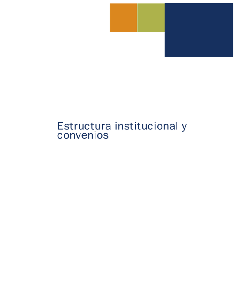 Estructura institucional y convenios