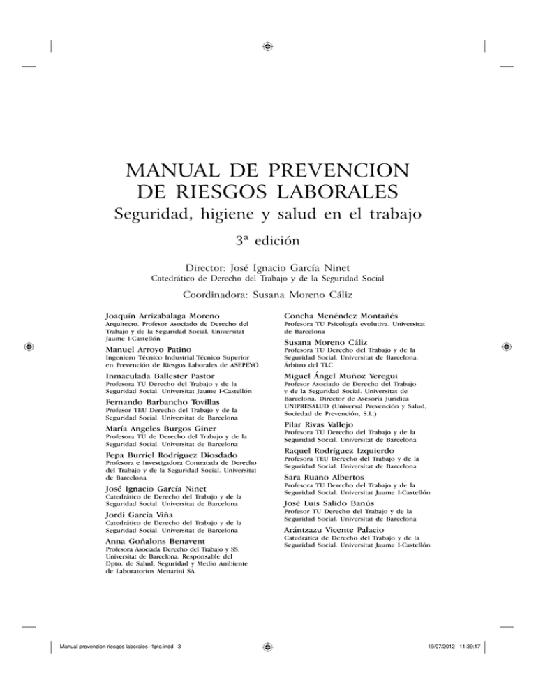 manual de prevencion de riesgos laborales