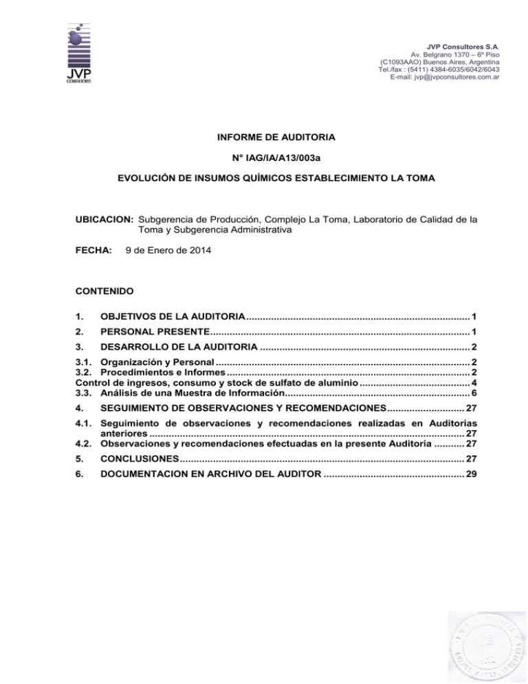 informe de auditoria