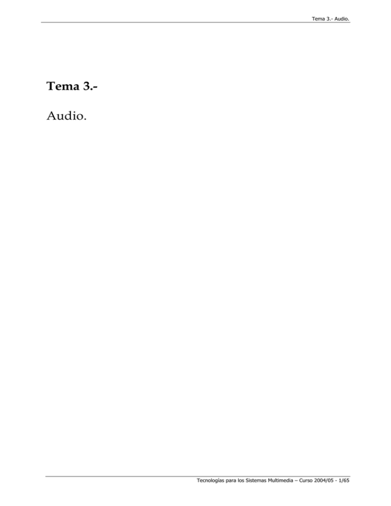 Tema 3.- Audio.
