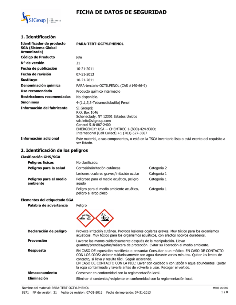 ficha de datos de seguridad