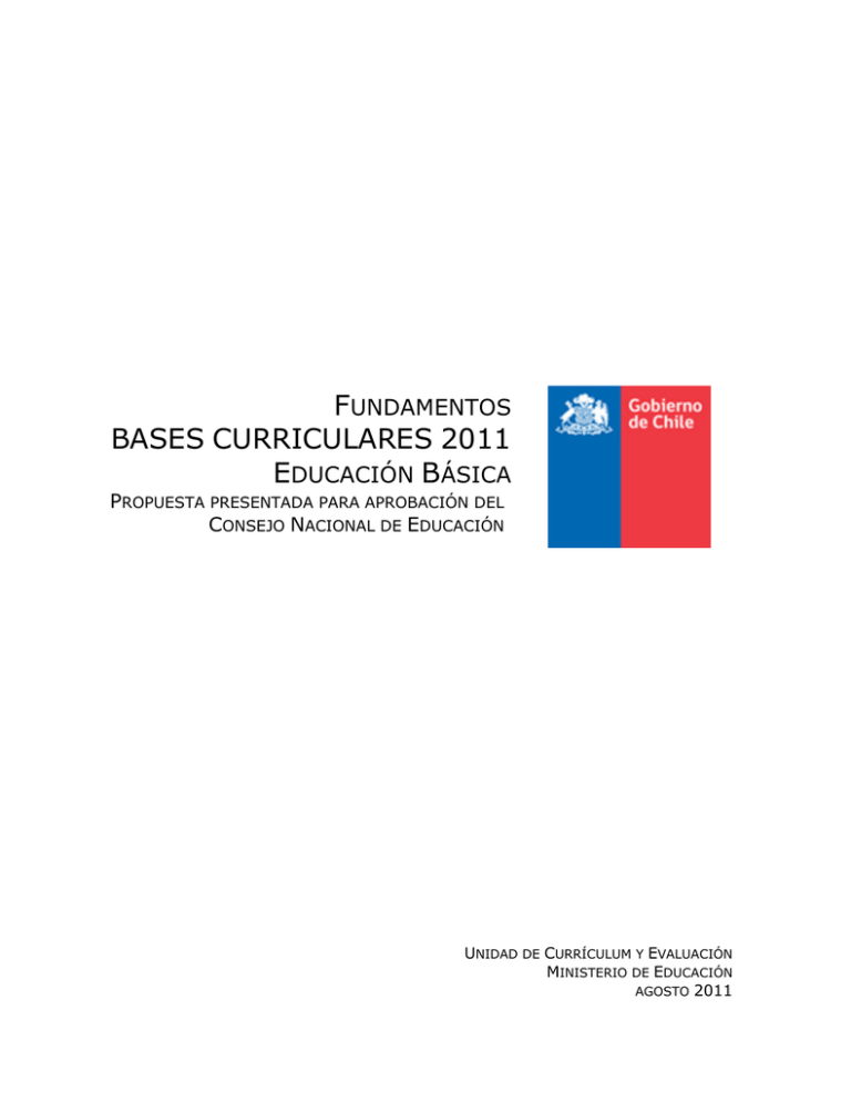 Fundamentación Bases Curriculares - aprotec-umce