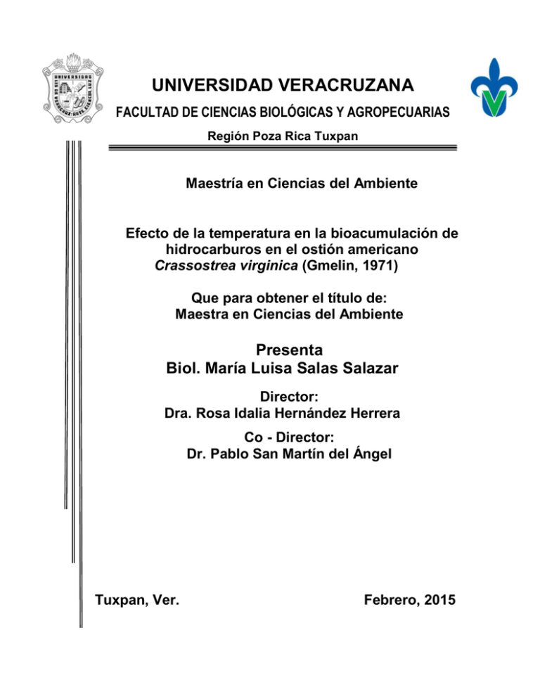 universidad veracruzana facultad de ciencias biológicas y