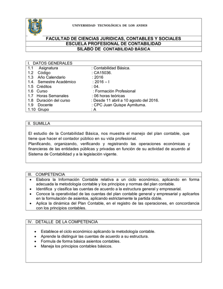 facultad de ciencias juridicas, contables y sociales escuela