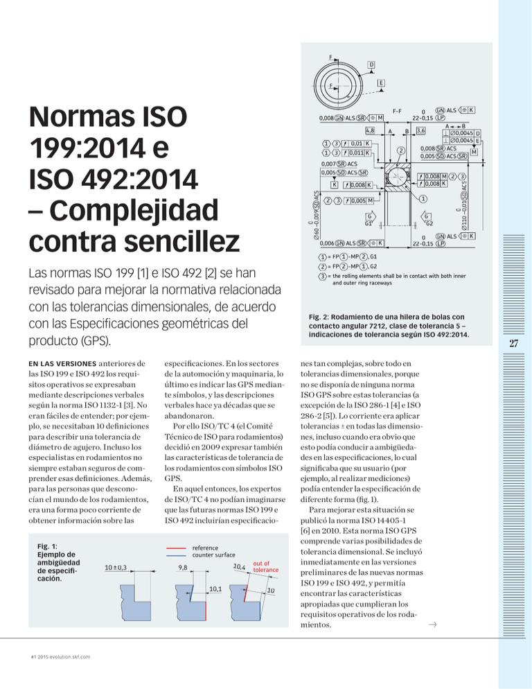 Normas ISO 199:2014 e ISO 492:2014 – Complejidad