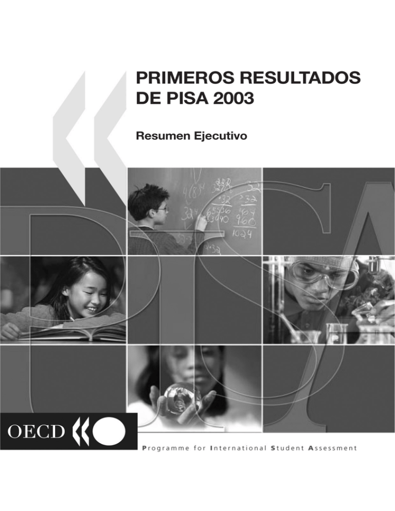 Primeros resultados de PISA 2003