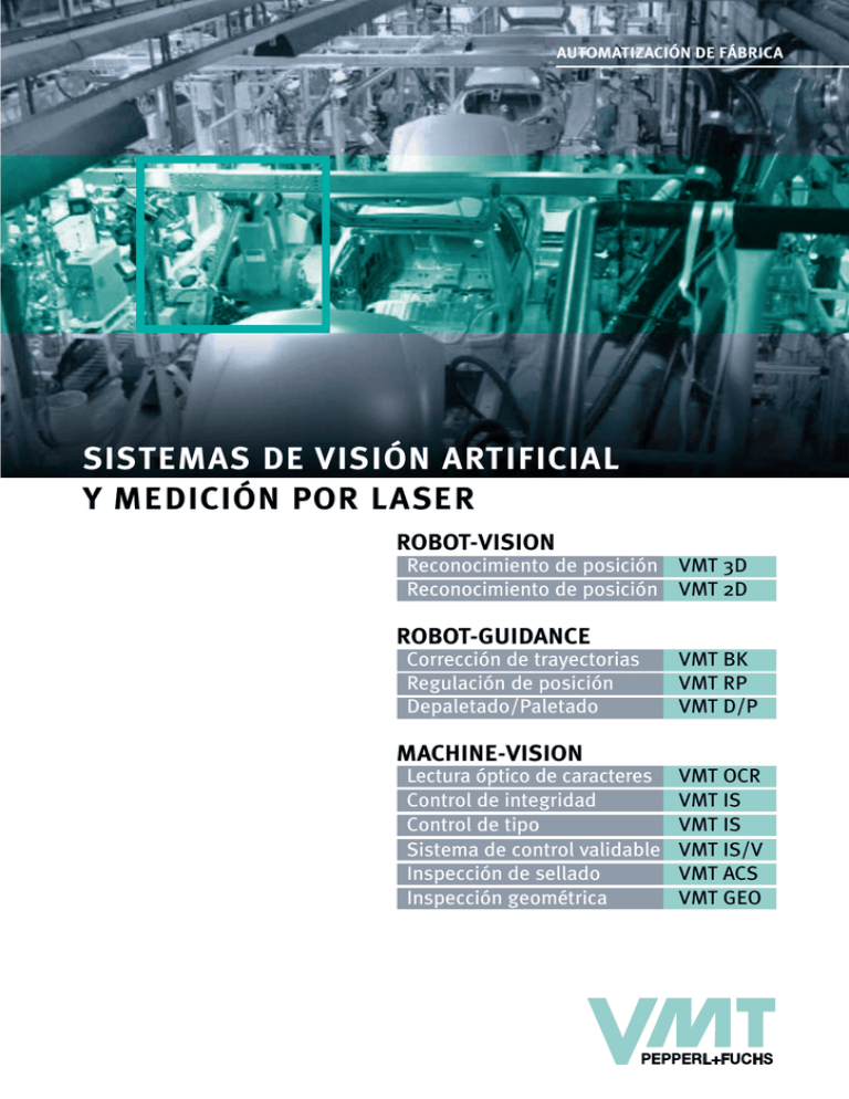 sistemas de visión artificial y medición por laser
