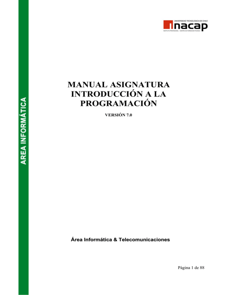 Manual de introducción a la programación