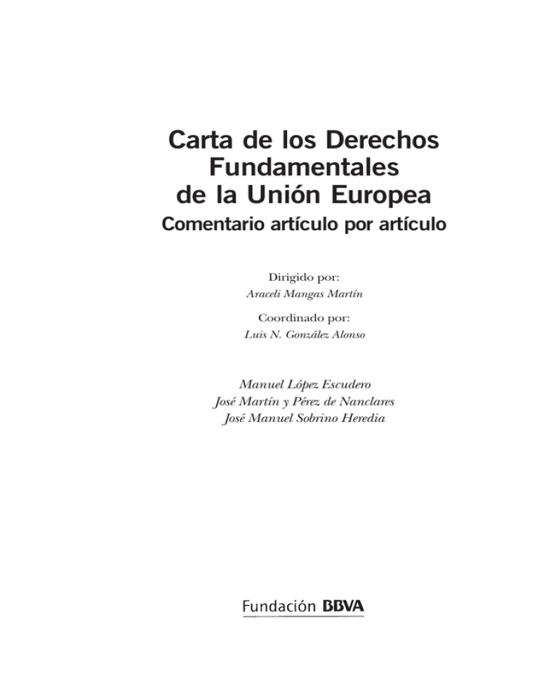 Carta de los Derechos Fundamentales de la Unión Europea