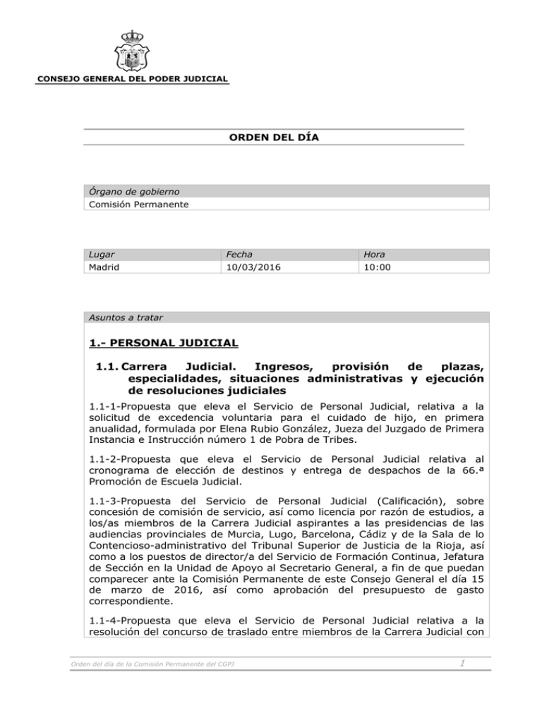 CONSEJO GENERAL DEL PODER JUDICIAL