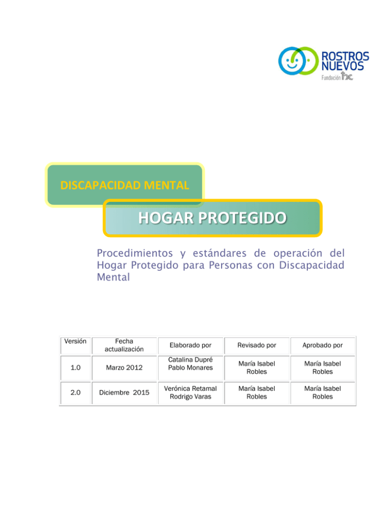 hogar protegido - Fundación Rostros Nuevos